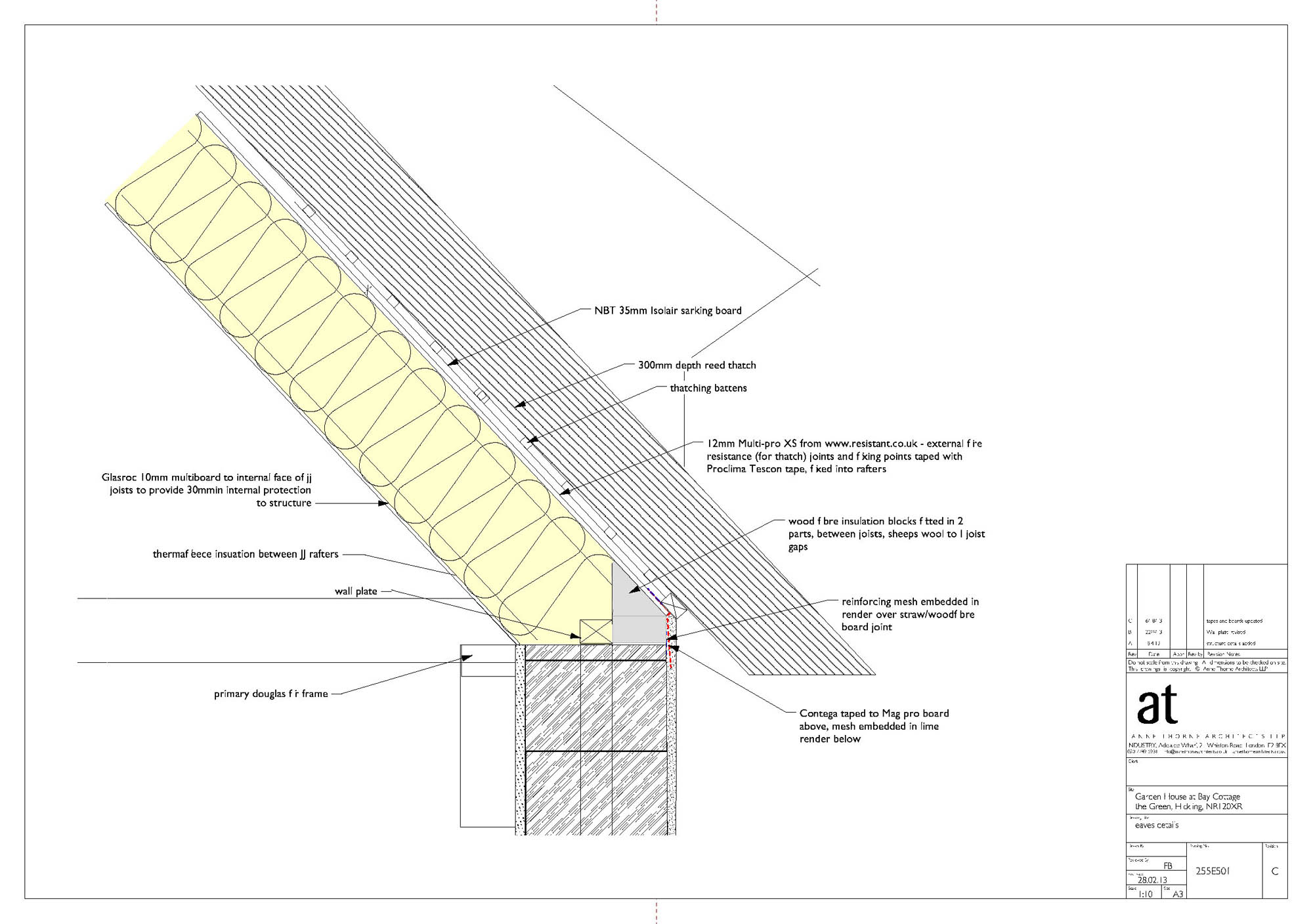 Straw Bale Insulation Detail